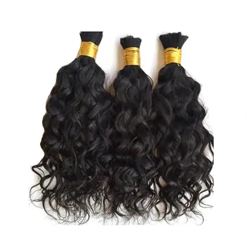 Italian Curly Hair Bulk Extensions for Braiding For Black Women from ...