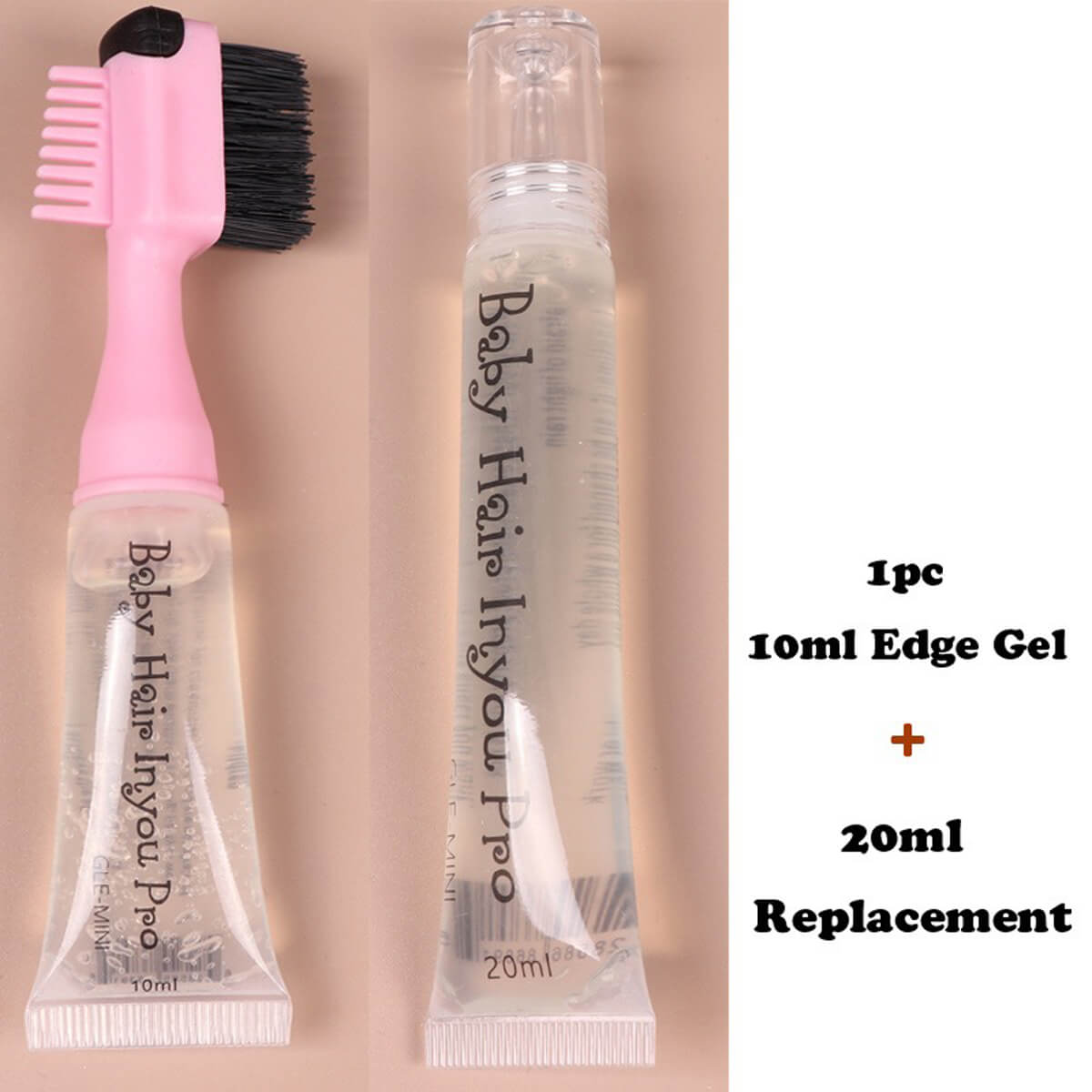 Hair Styling Edge Control Gel With Brush For Baby Hair For Beauty FAVHAIR